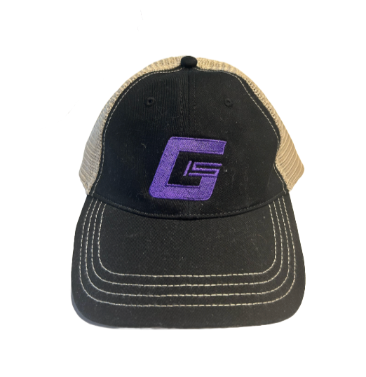 Black Gait Baseball Cap- Tan Mesh | Izzy Scane Lacrosse